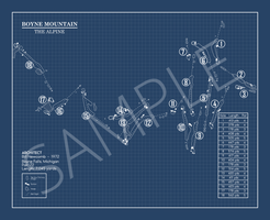 The Alpine at Boyne Mountain Blueprint (Print) – GolfBlueprints