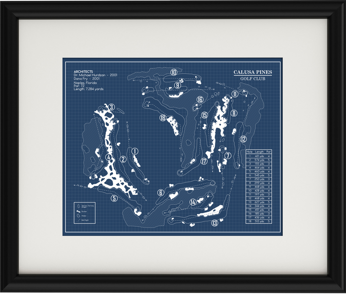 Calusa Pines Golf Club Blueprint (Print) – GolfBlueprints