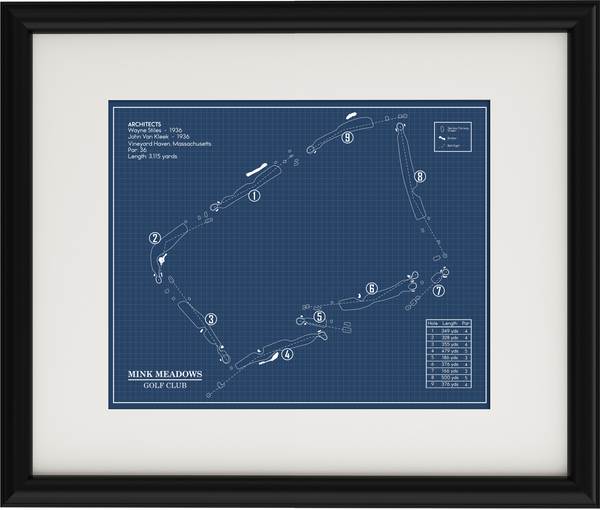 Mink Meadows Golf Club Blueprint (Print) – GolfBlueprints