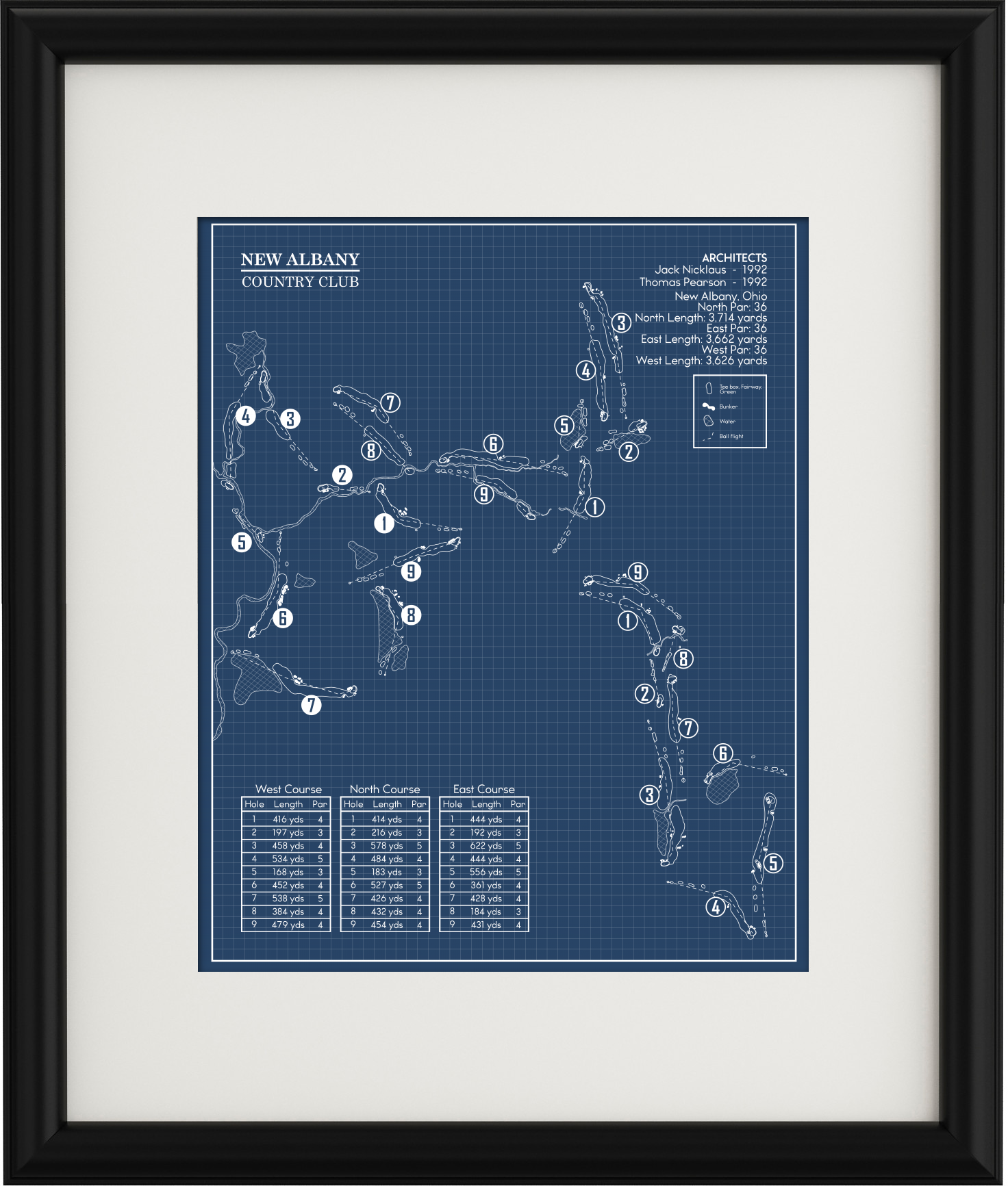 New Albany Country Club Blueprint (Print) – GolfBlueprints