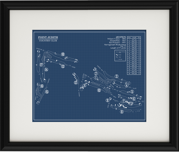 Point Judith Country Club Blueprint (Print) – GolfBlueprints