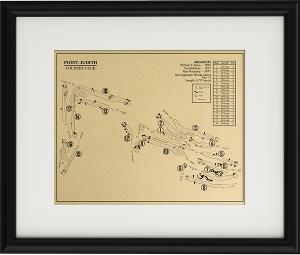 Point Judith Country Club Outline (Print) – GolfBlueprints