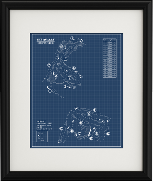 The Quarry Golf Course Blueprint (Print) – GolfBlueprints