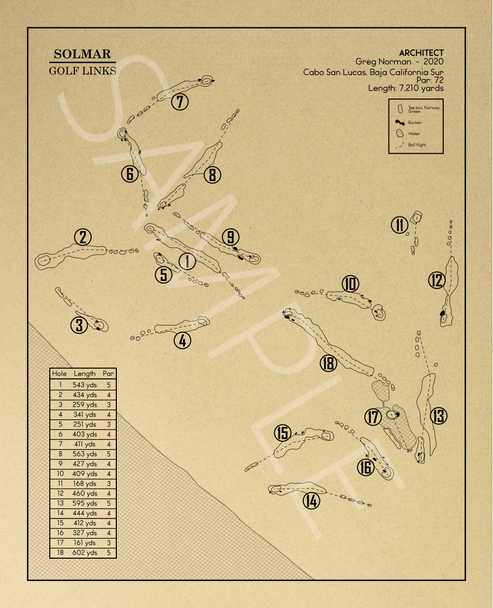 Solmar Golf Links Outline (Print) – GolfBlueprints