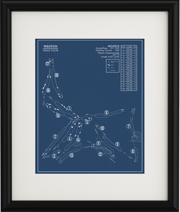 Weston Golf Club Blueprint (Print) – GolfBlueprints