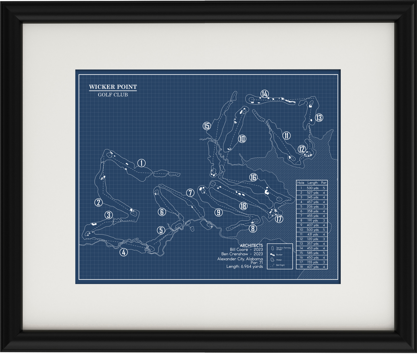 Wicker Point Golf Club Blueprint (Print) – GolfBlueprints