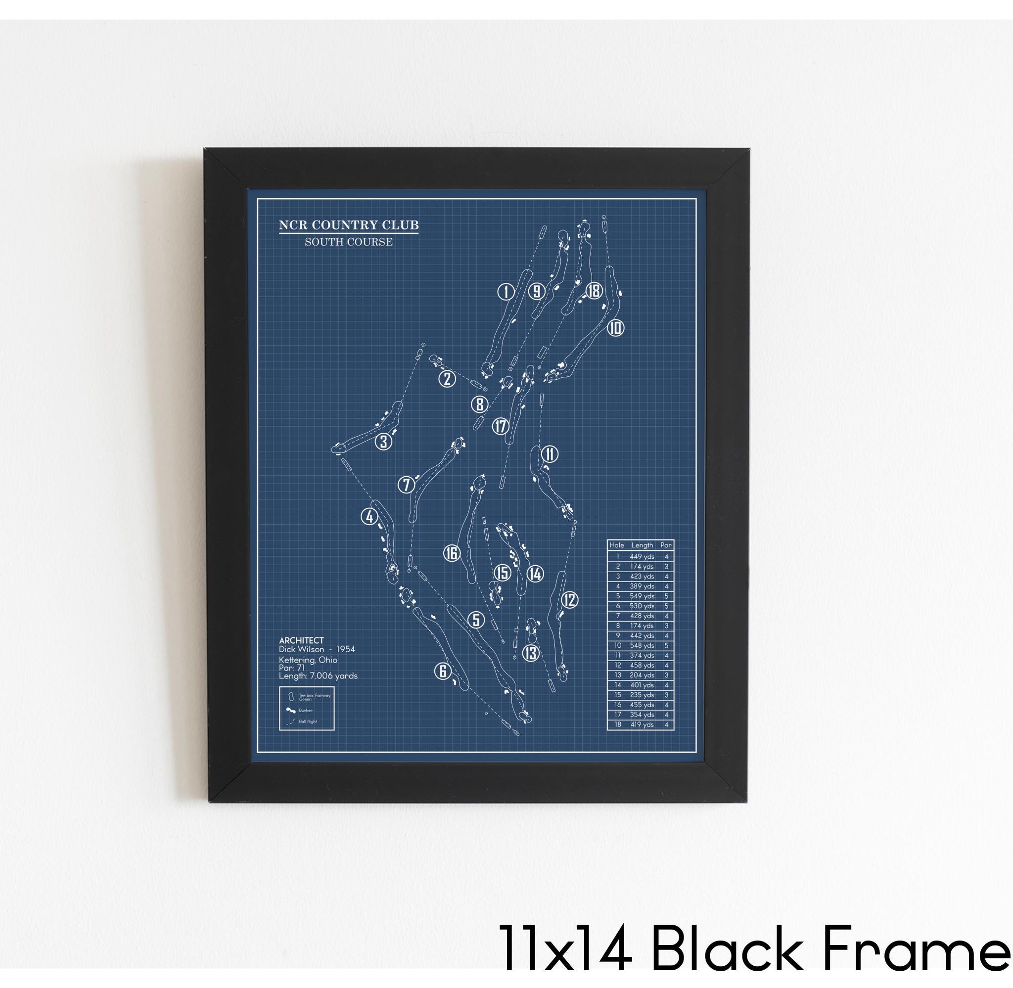 NCR Country Club South Course Blueprint (Print) – GolfBlueprints