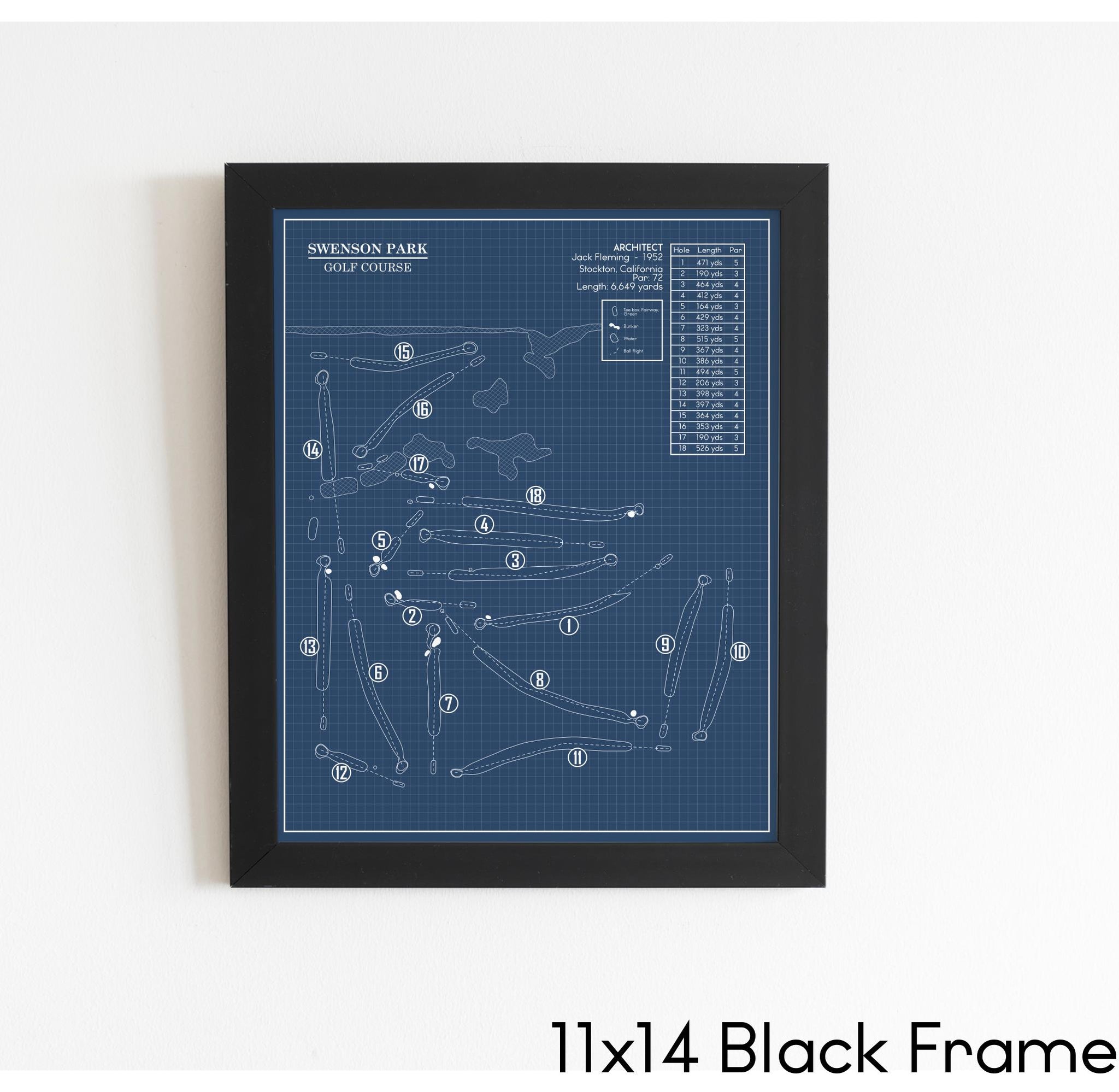 Swenson Park Golf Course Blueprint (Print) – GolfBlueprints